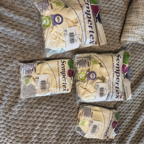 Other | Sempertex Cream Balloons Pack | Poshmark